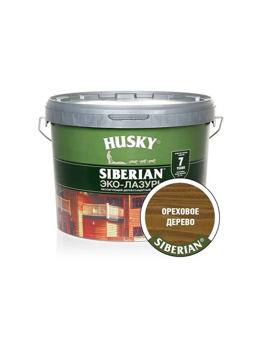 Антисептик SIBERIAN эко-лазурь полуматовый ореховое дерево