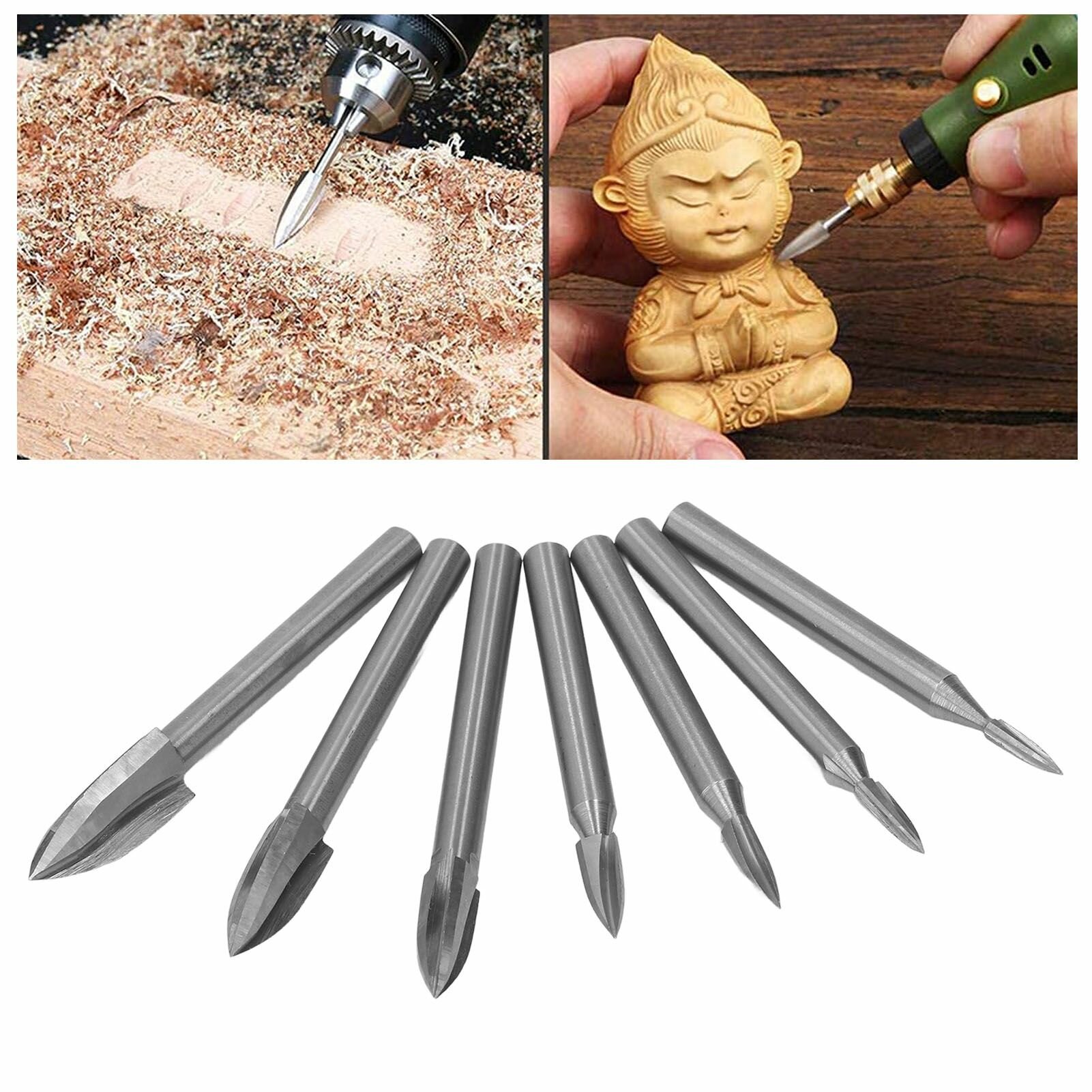 Ножи для резьбы по дереву, аксессуары, сверла, поделки из дерева