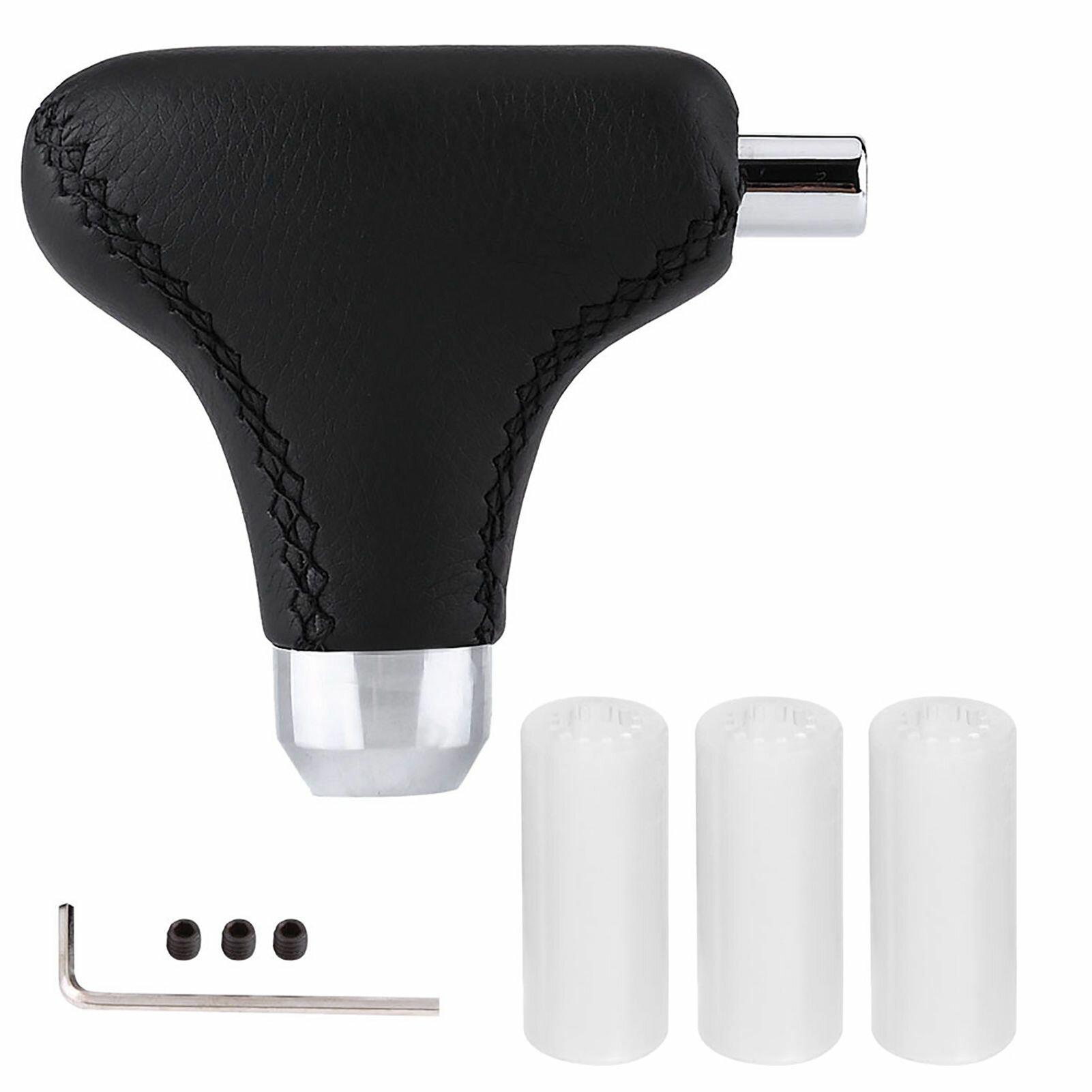 Универсальный кожаный набалдашник для АКПП с адаптерами, стильный