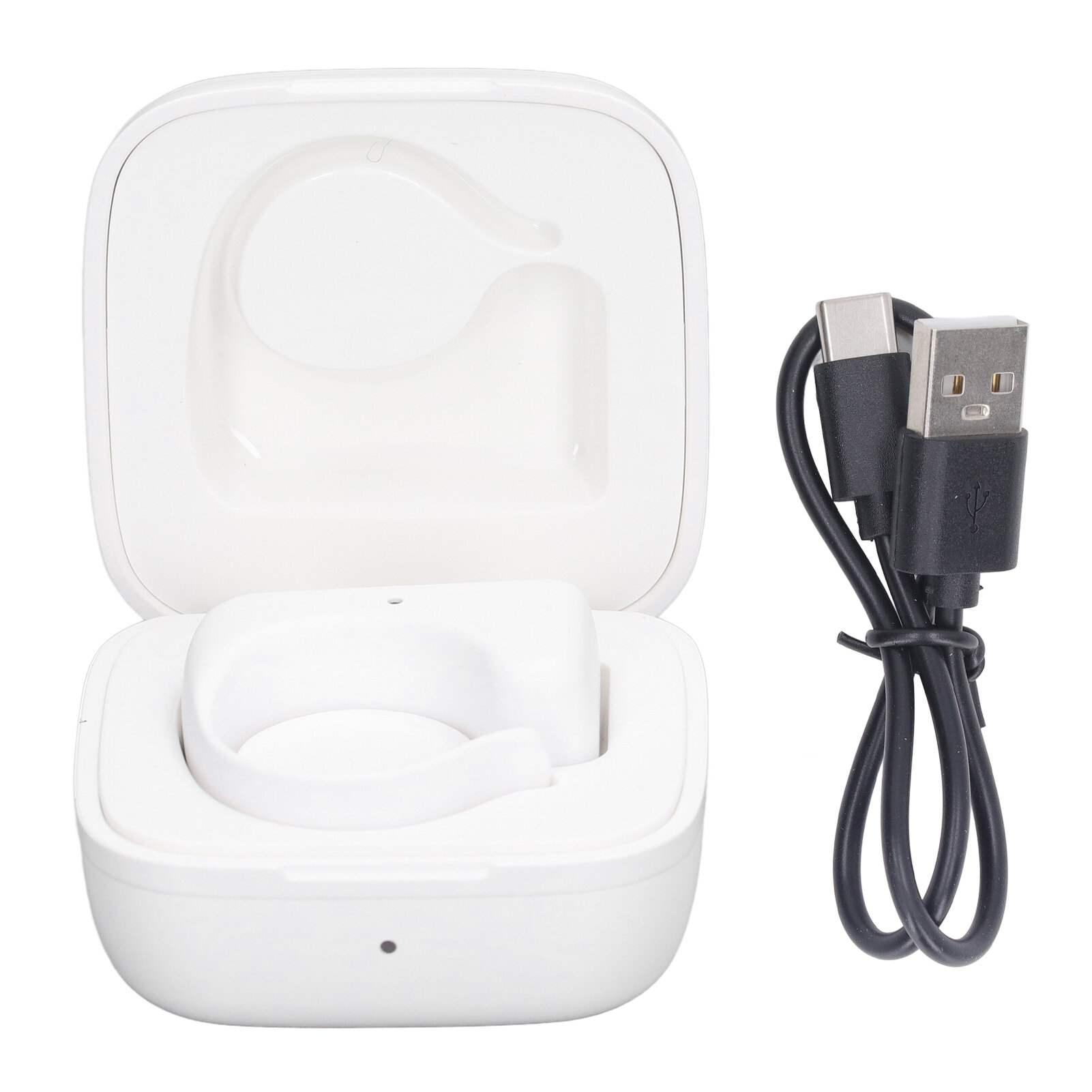 Пульт дистанционного управления с прокруткой, кольцом, Bluetooth, приложением для перелистывания страниц, кнопкой затвора камеры из ABS-пластика для селфи, с зарядным чехлом для мобильного телефона, белый.