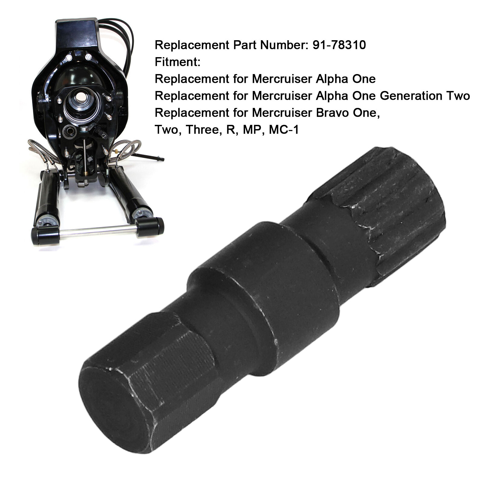 Инструмент для шарнирного штифта Marine 91 78310 Замена для Mercruiser Alpha One Bravo One Two Three