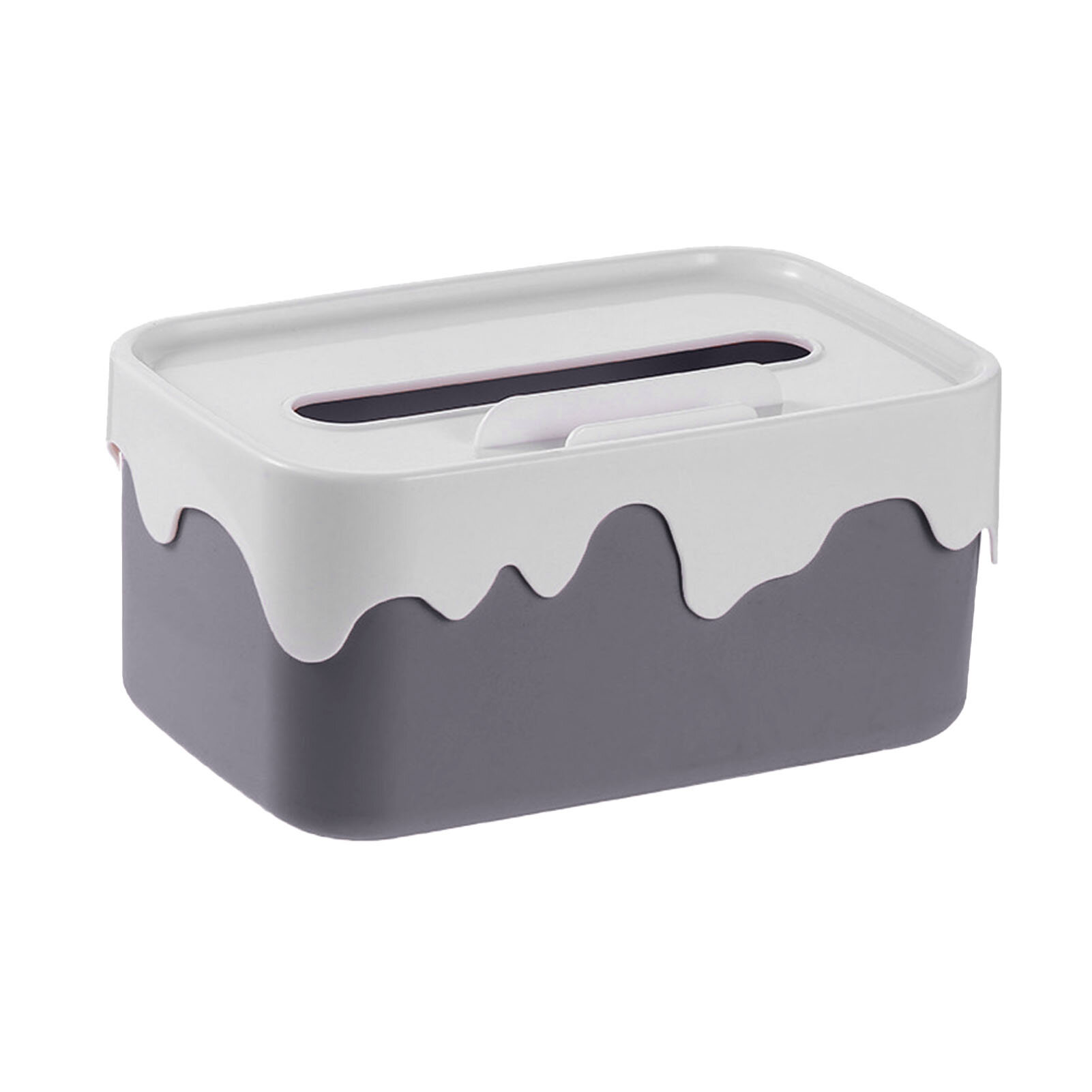 Настольная коробка для салфеток, симпатичная многофункциональная коробка для хранения бумажных полотенец для дома, гостиной, журнальный столик, серый цвет