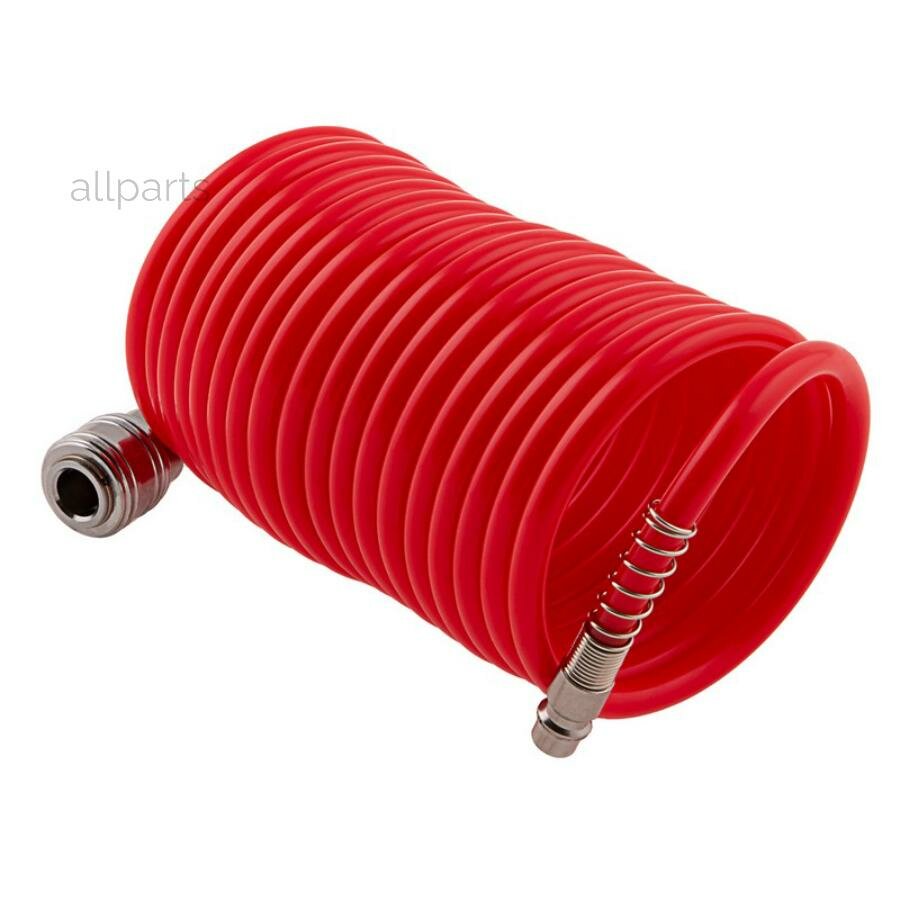 MATRIX 57002 Шланг воздушный, соединение рапид (EURO) 1/4"M,1/4"F, спиральный, d = 6 мм, D = 8 мм, длина 5 м MATRIX 57002