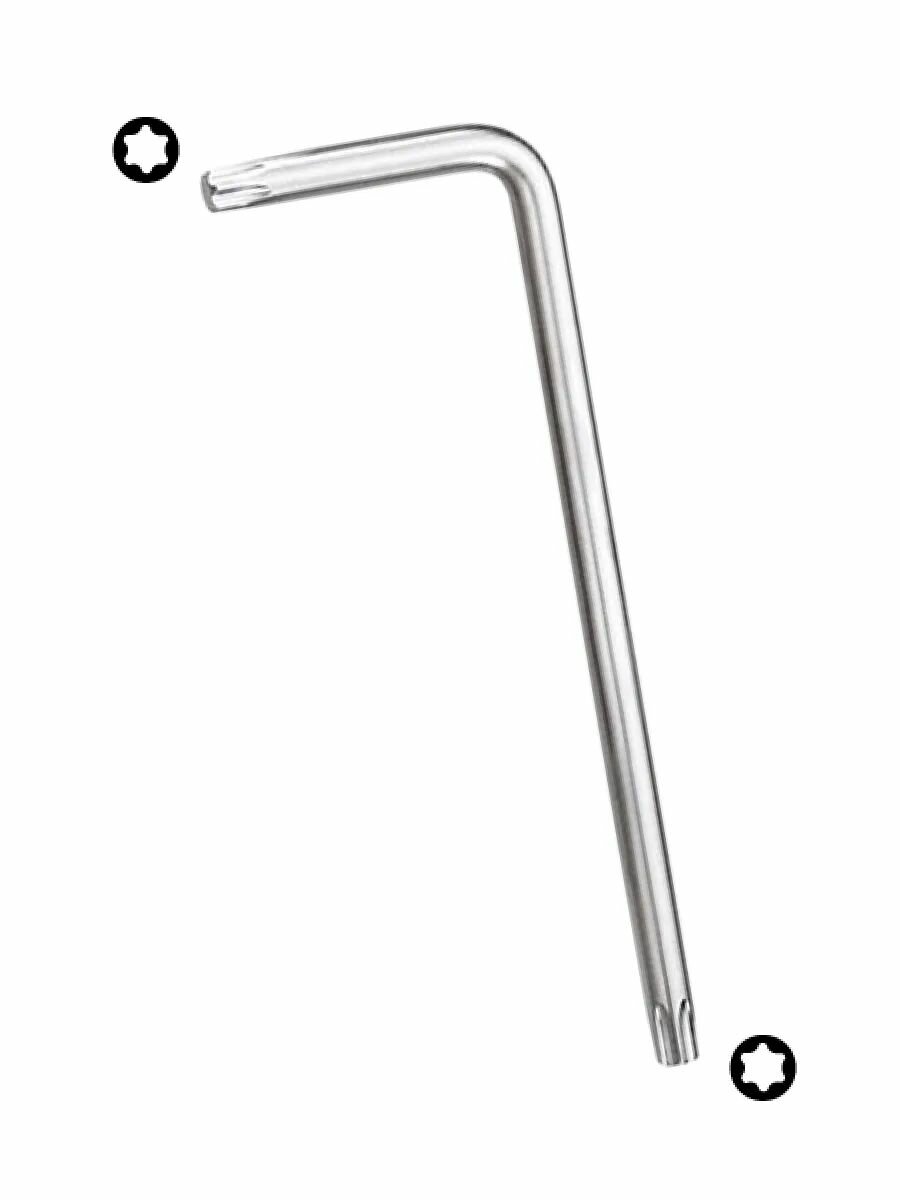 Ключ TORX торкс звездочка T60 Г образный имбусовый, отвертка профессиональная 63х154,5 мм AIAS6015 TOPTUL