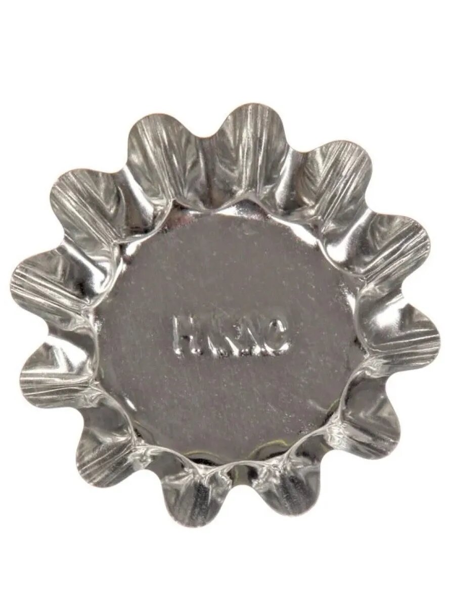 Форма для кекса TimA ФКк-1, круглая, серебристая, 2.6x7.5 см — фото 1
