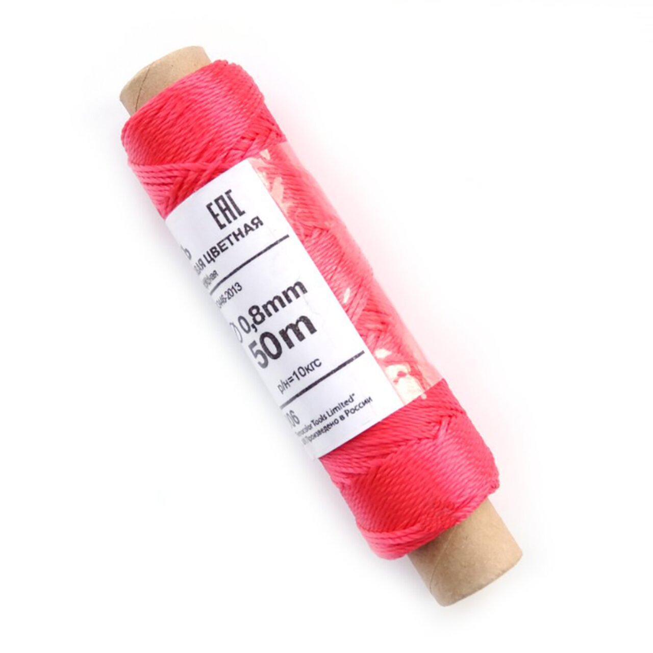 Нить разметочная цветная 50 м для маркировки участков, границ и временных ограждений