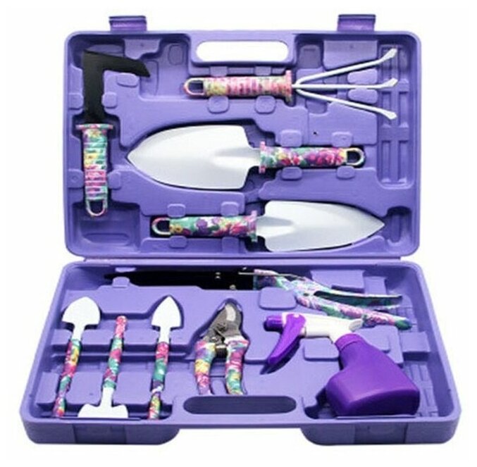 Набор садовых инструментов, лопатка, секатор, ножницы, бонсай, цветочный горшок, органайзер