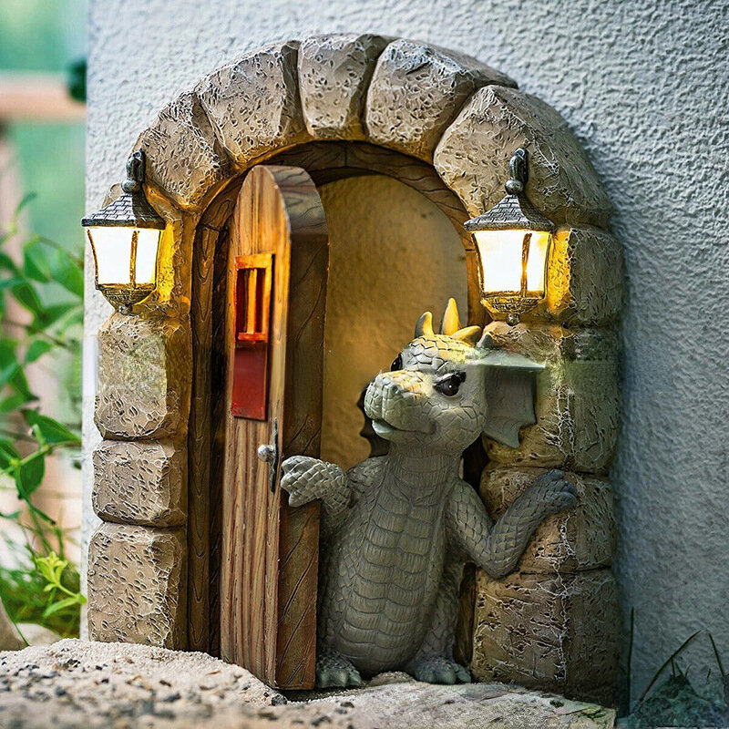 Садовая фигурка для украшения участка, декоративный элемент для ландшафтного дизайна, устойчивый к погодным условиям