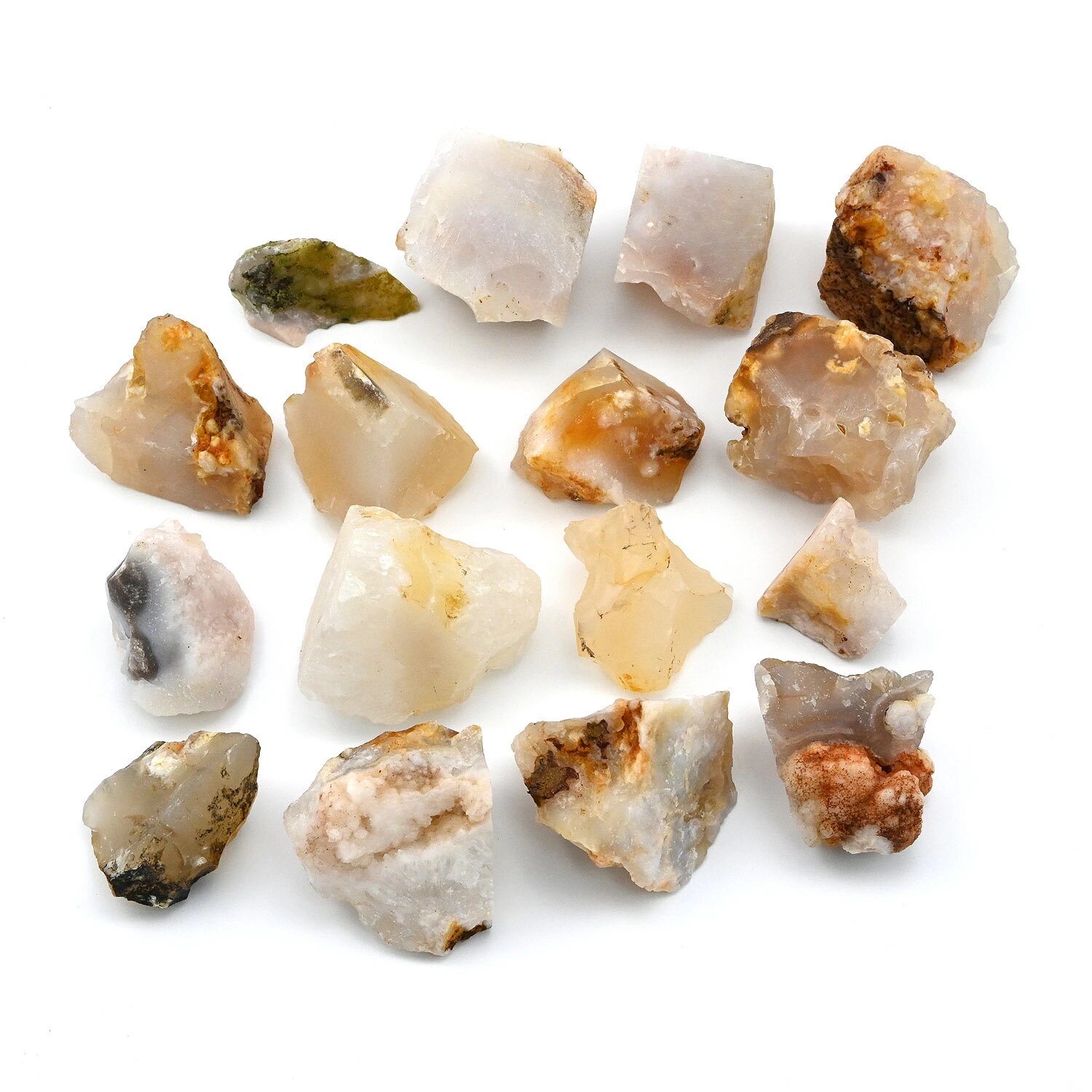 Агат необработанный галтовка фракция 25-45мм, упаковка 500г .