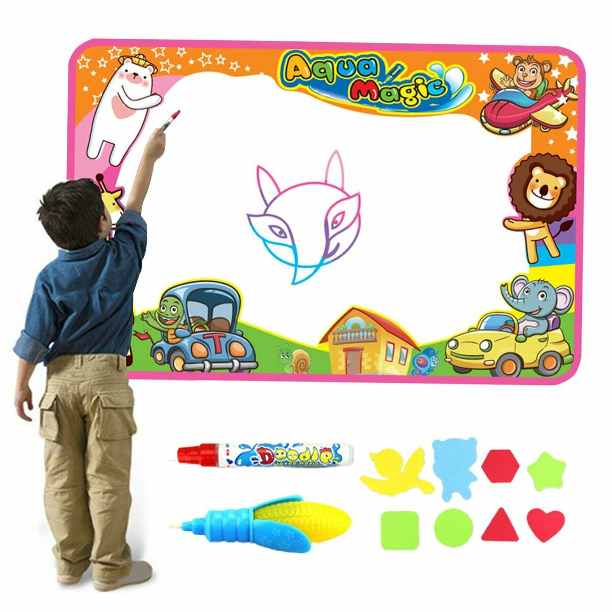 Граффити своими руками, пигмент не требуется, детские инструменты для рисования, коврик для граффити