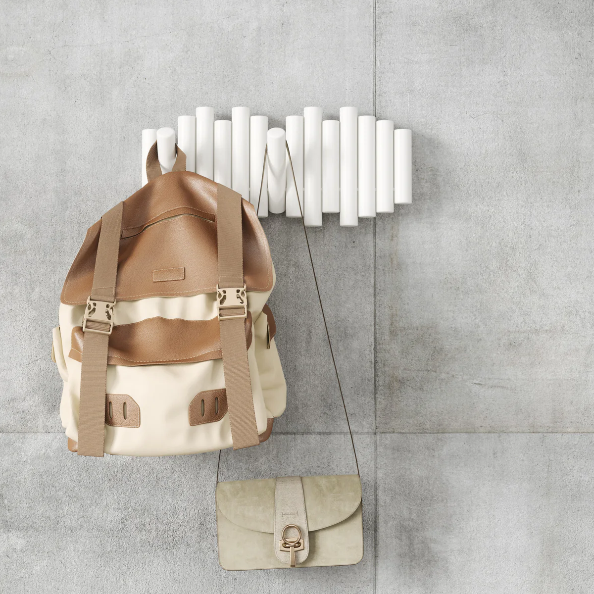 Вешалка настенная Umbra Picket, белая