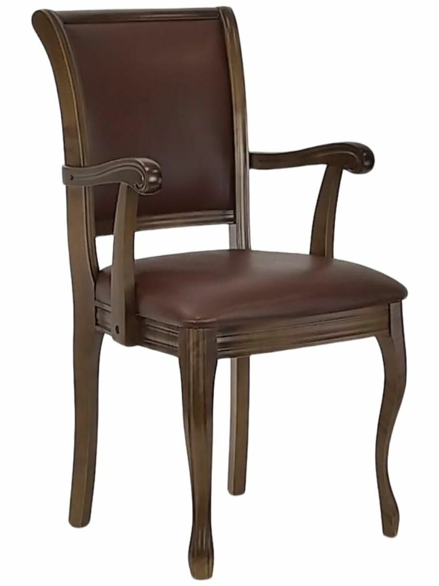 Стул для кухни и гостиной деревянный с подлокотниками MONCEAU.