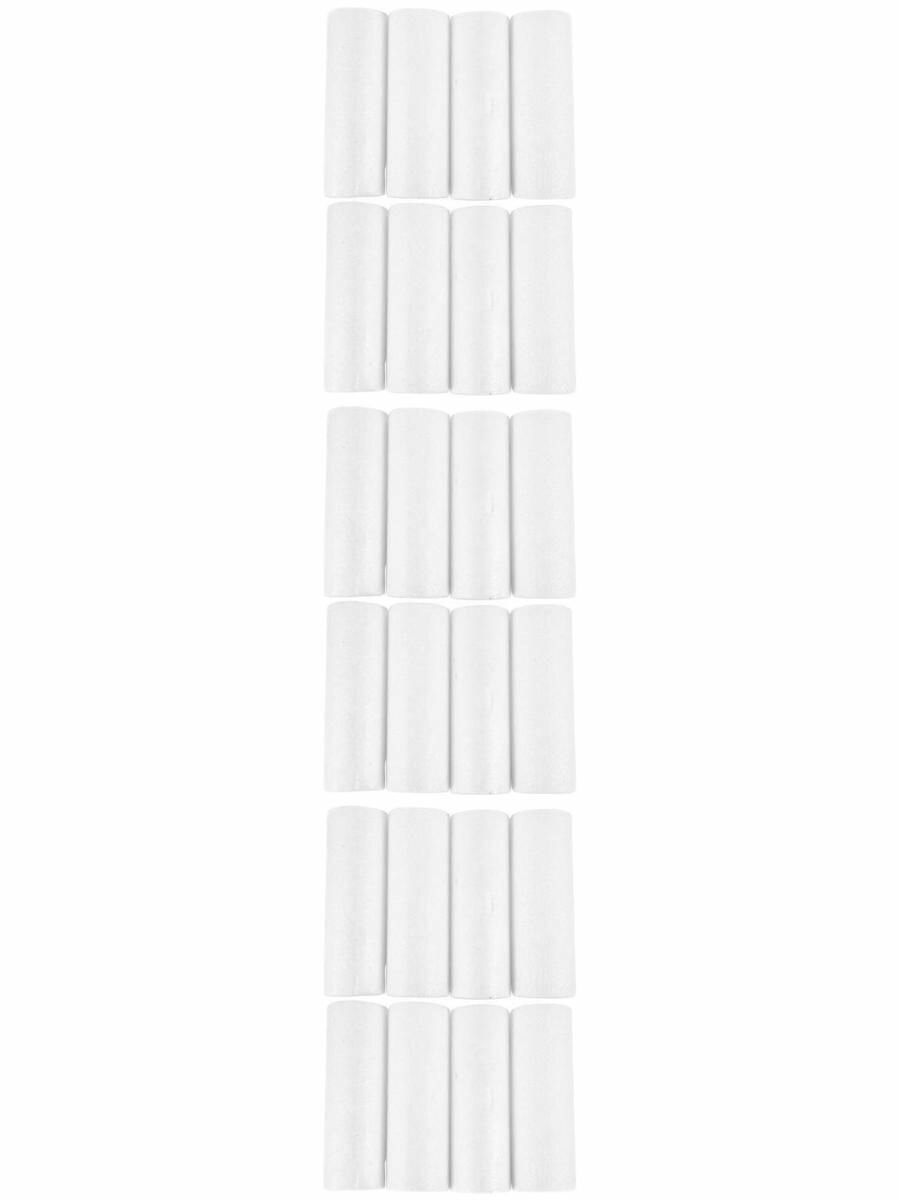 Набор из 24 белых твёрдых полистироловых шаров и цилиндров для детских поделок и творчества
