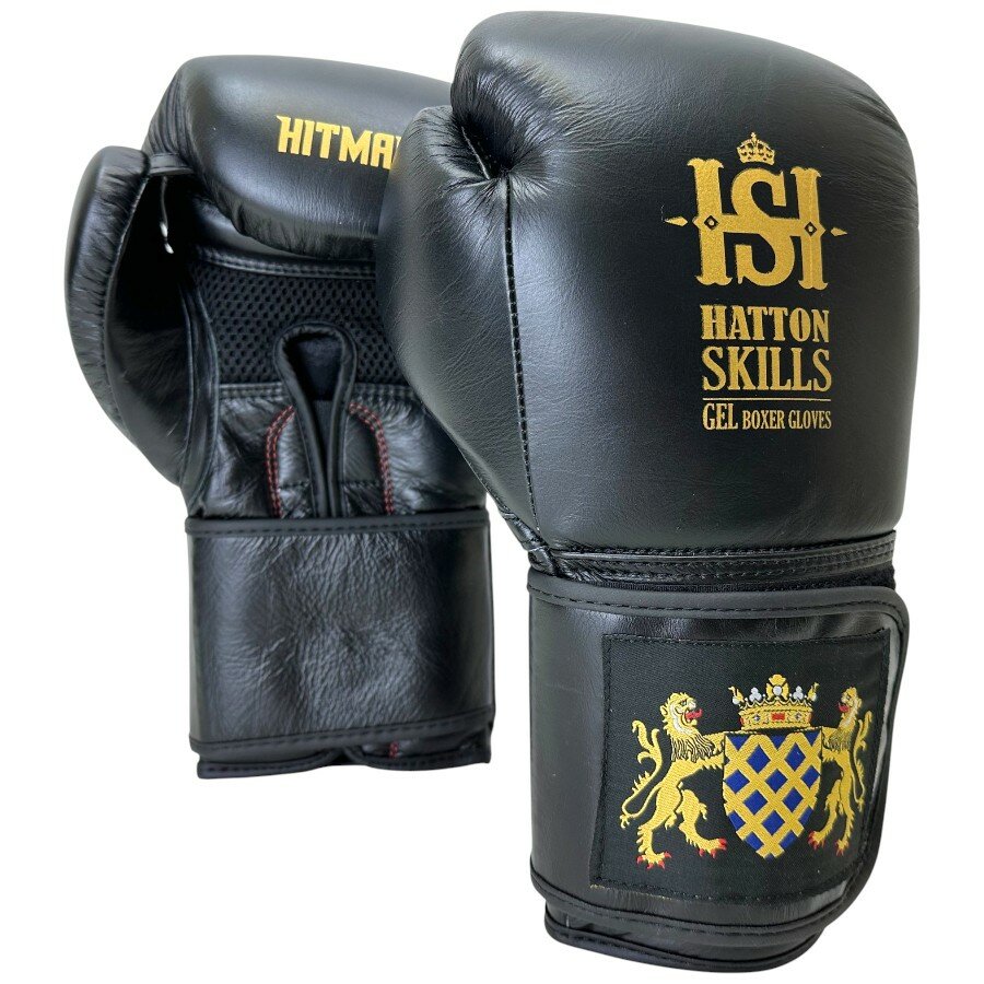 Боксерские перчатки Hatton Skills Hitman Gel Black, 14 унций