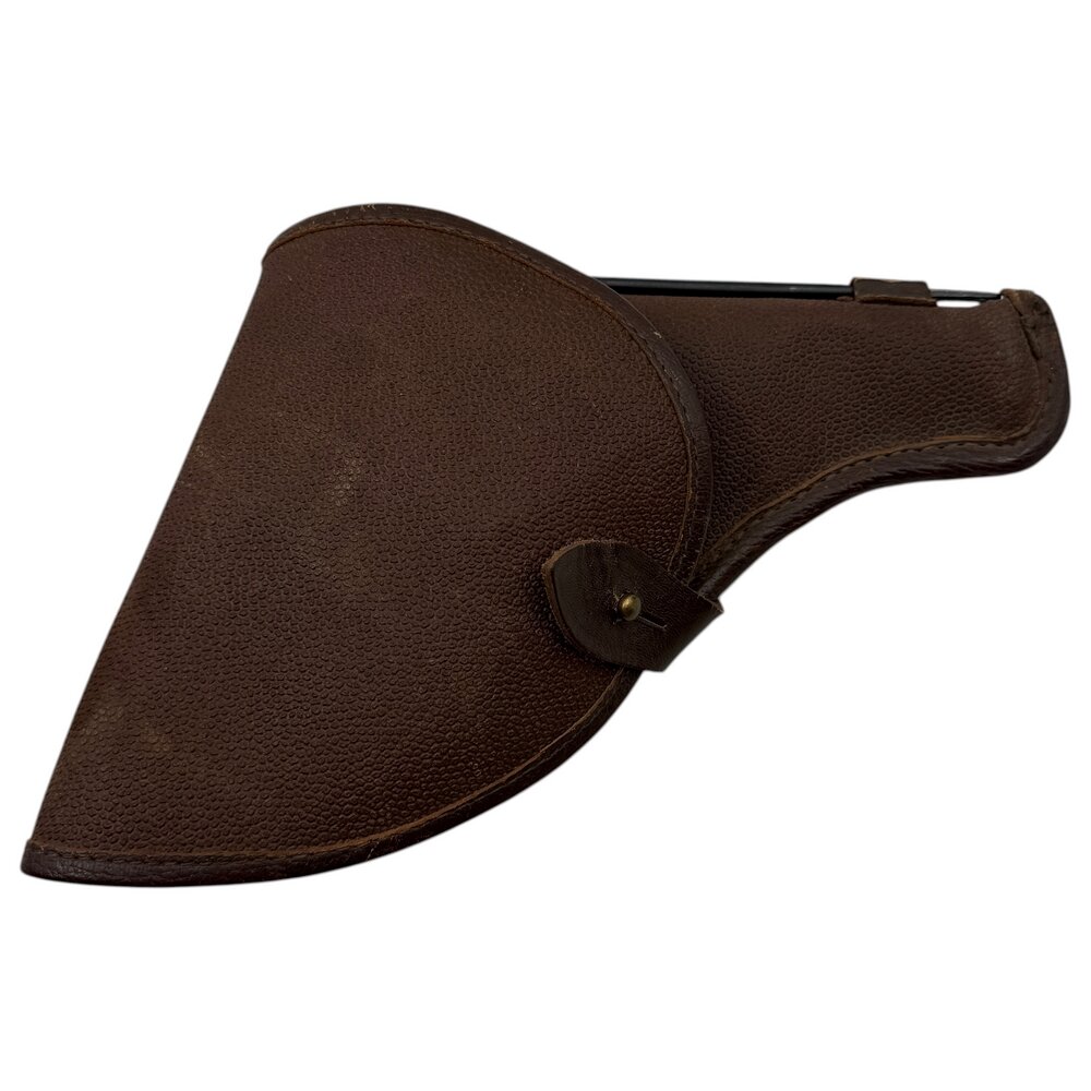 Кобура кирзовая, для пистолета системы Наган с шомполом-протиркой, 1986 г. СССР