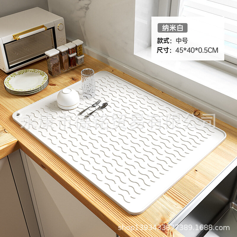 Теплоизоляционный коврик, дренажный коврик, защитный силиконовый коврик для кухни, коврик для столешницы, противоскользящий коврик для разделочной доски, термостойкий коврик против ожогов, подставка под посуду.