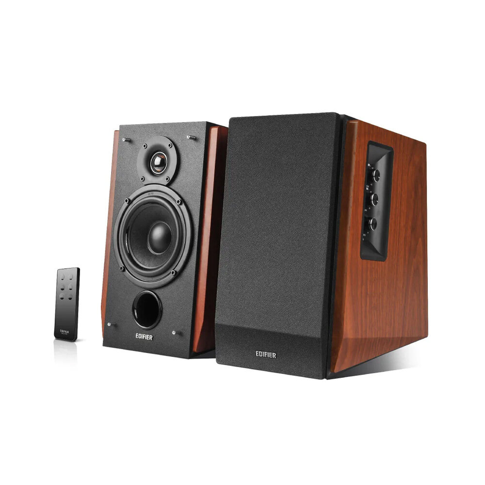 Колонки для компьютера 2.0 EDIFIER R1700BT+, Bluetooth, 66 Вт, коричневый
