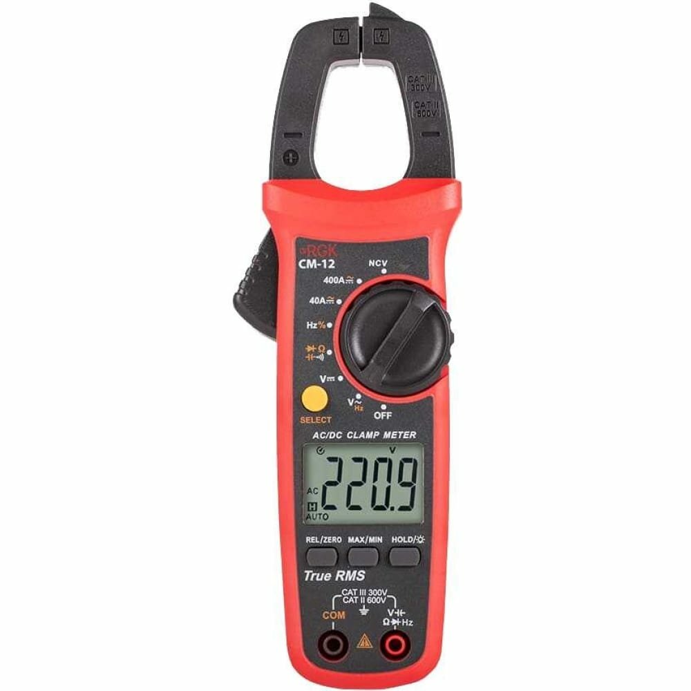 Токоизмерительные клещи с поверкой RGK CM-12 779685