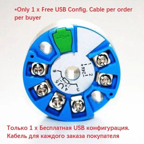 Преобразователь температуры BRIGHTWIN BRT TCH1, 1 x PT100 TC Input