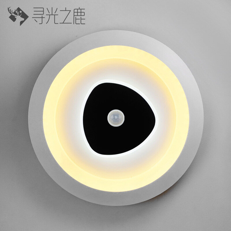 Светодиодный светильник для коридора, прихожей, балкона, потолочный светильник для входного холла, простой светильник для гардеробной с датчиком движения.