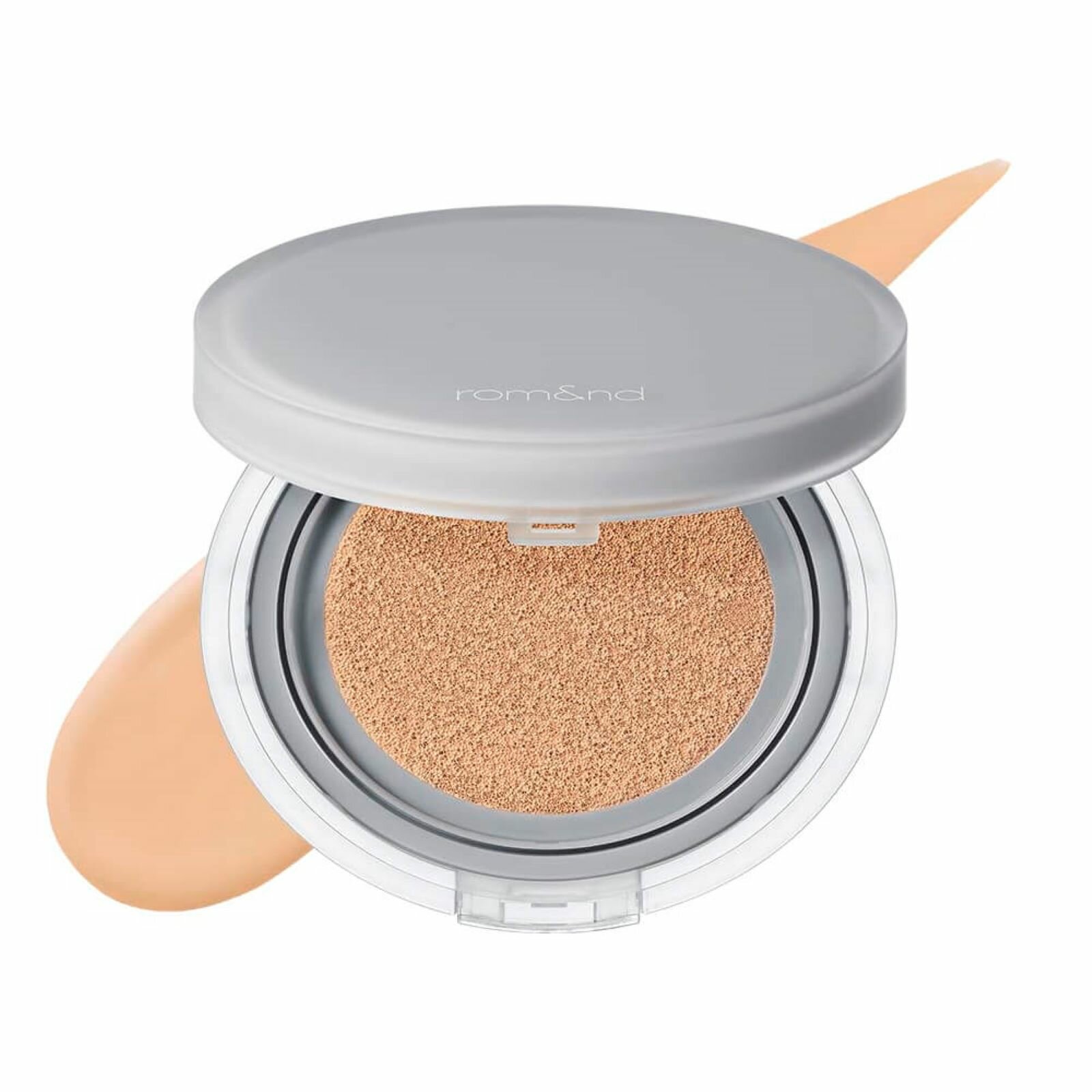 Rom&Nd Стойкий тональный кушон с полуматовым финишем Nu Zero Cushion SPF24 PA++ 04 Beige 23 15 гр.
