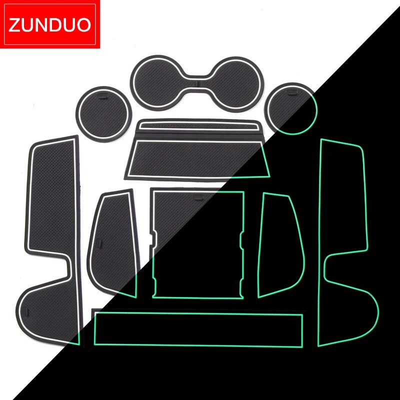 Автомобильный Противоскользящий коврик ZUNDUO со слотом для ворот и чашки для Mazda NO 20CX30 WHITE