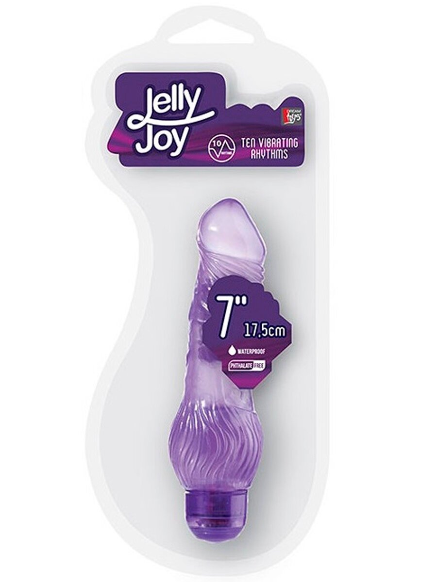 Гелевый вибратор "JELLY JOY" 17.5см