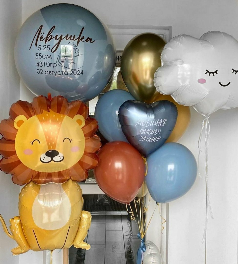 Композиция из шаров "Это мальчик"