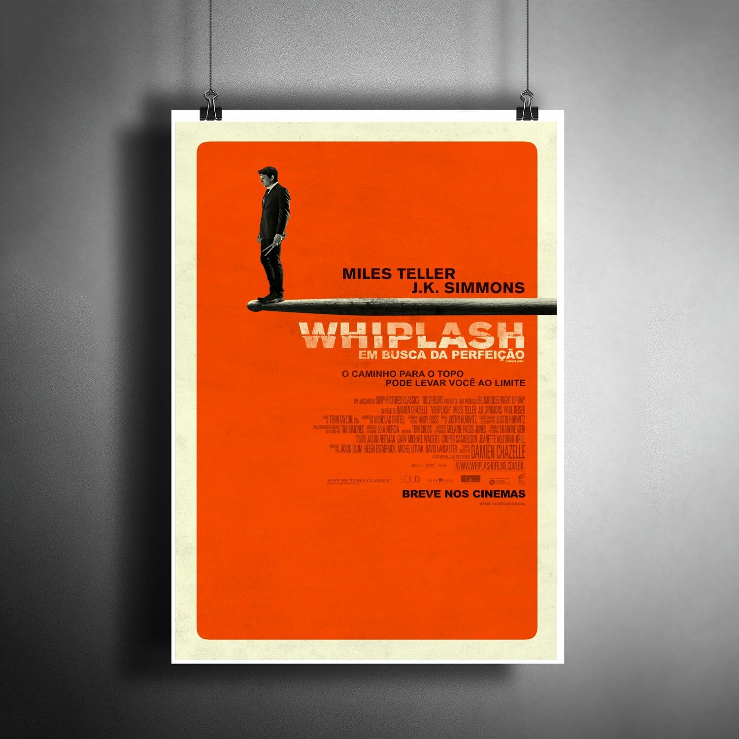Постер плакат для интерьера "Фильм: Одержимость. The Whiplash"/ Декор дома, офиса, комнаты A3 (297 x 420 мм)
