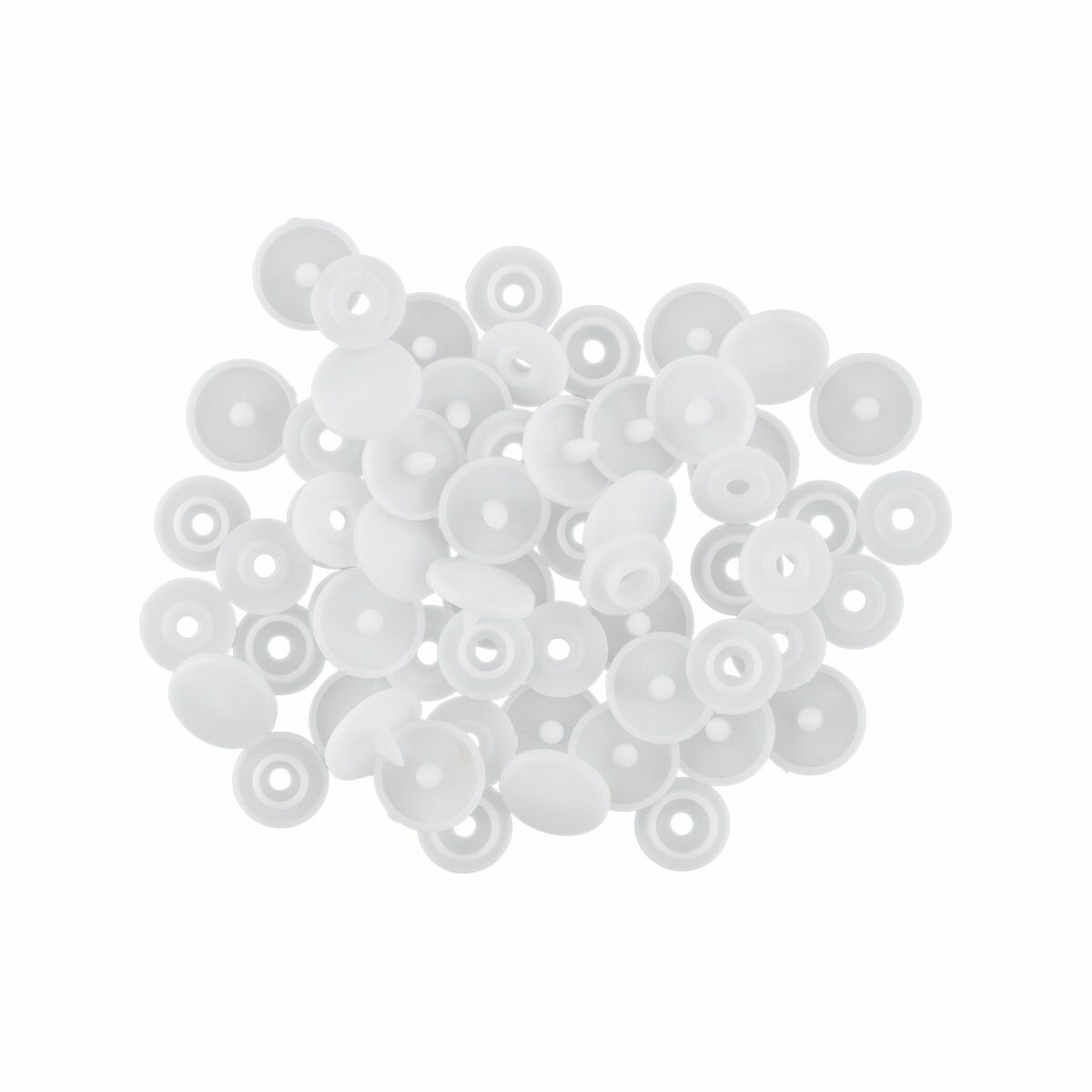 Кнопки "Micron" POM-10 Кнопки пластиковые d 10 мм 15 шт. № 001 белый