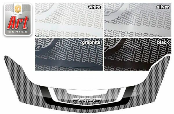 Дефлектор капота Toyota Prius Левый руль NHW20 2003-2009 Серия "Art" графит exclusive