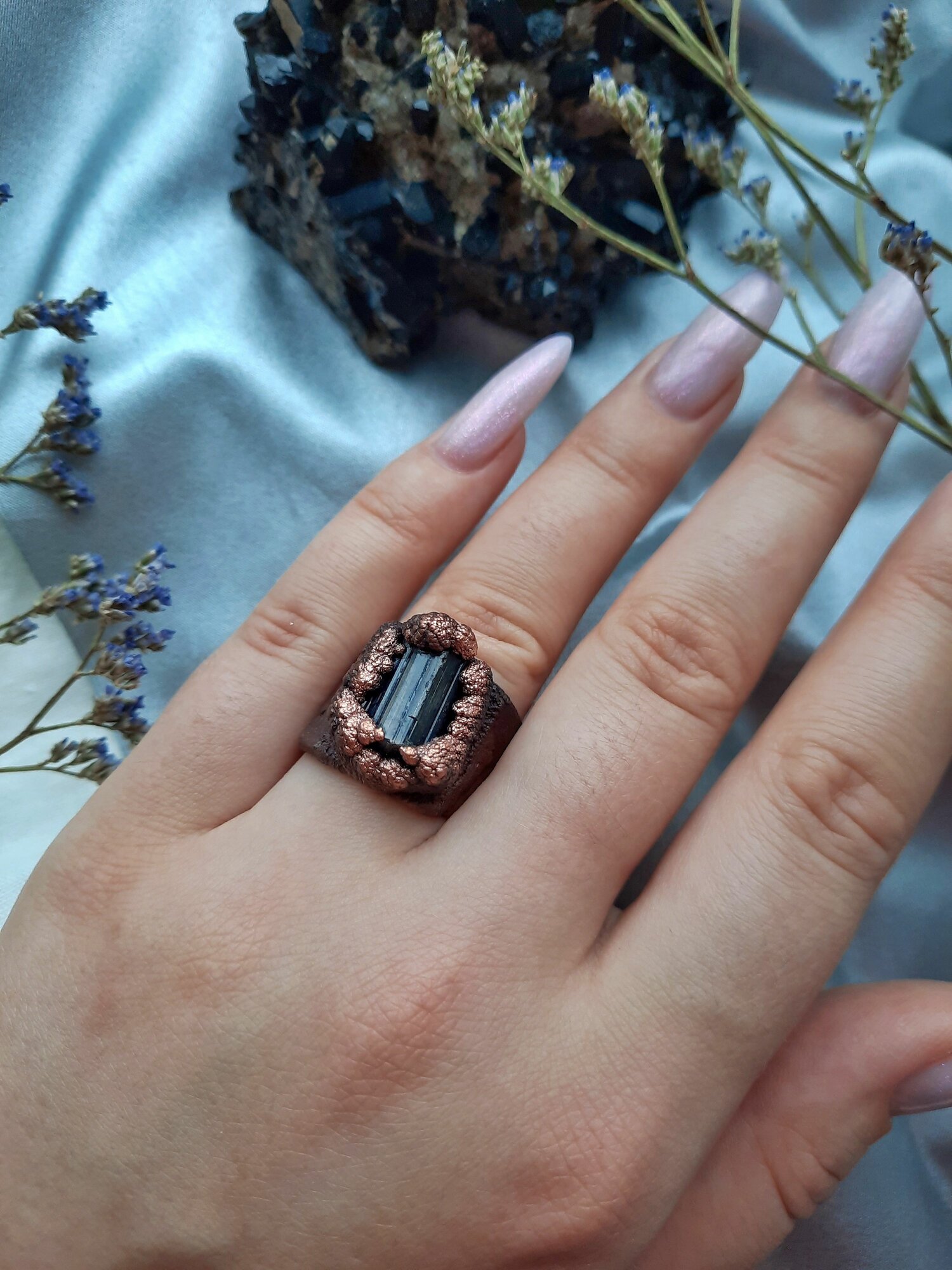 Кольцо, турмалин