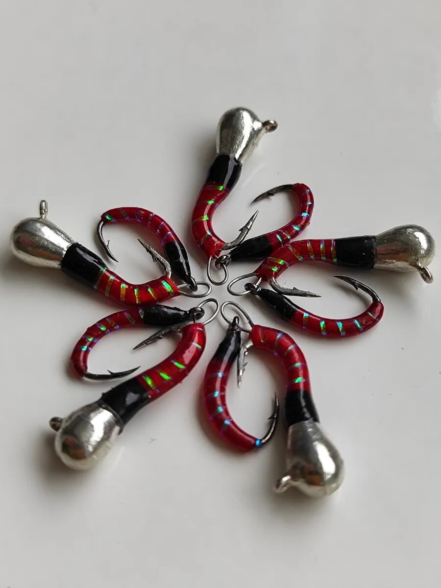 Мормышка Тандем-мотыль-вольфрам