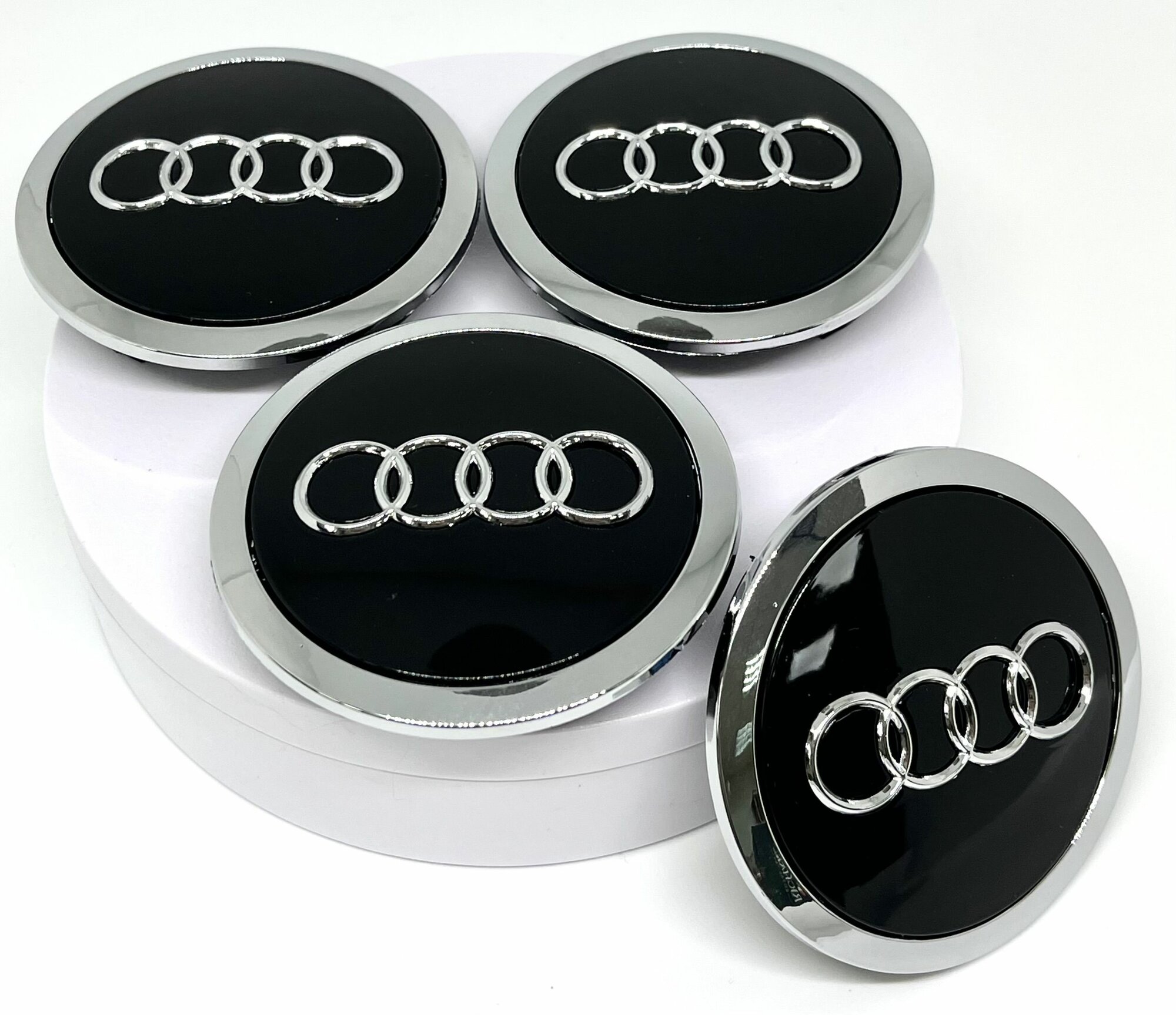 Колпачки на литые диски Audi, черный
