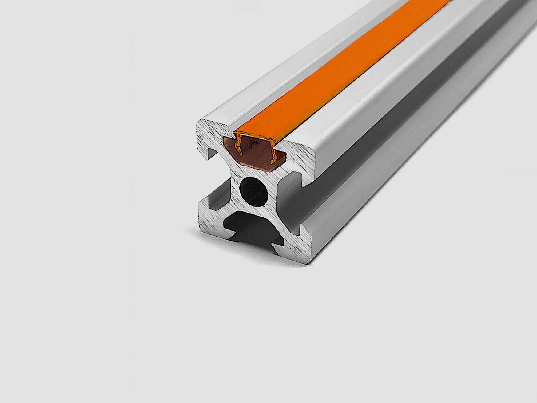 Заглушка для паза 6 мм, (оранжевая), Z18 / 4 шт по 1 метру / соберизавод