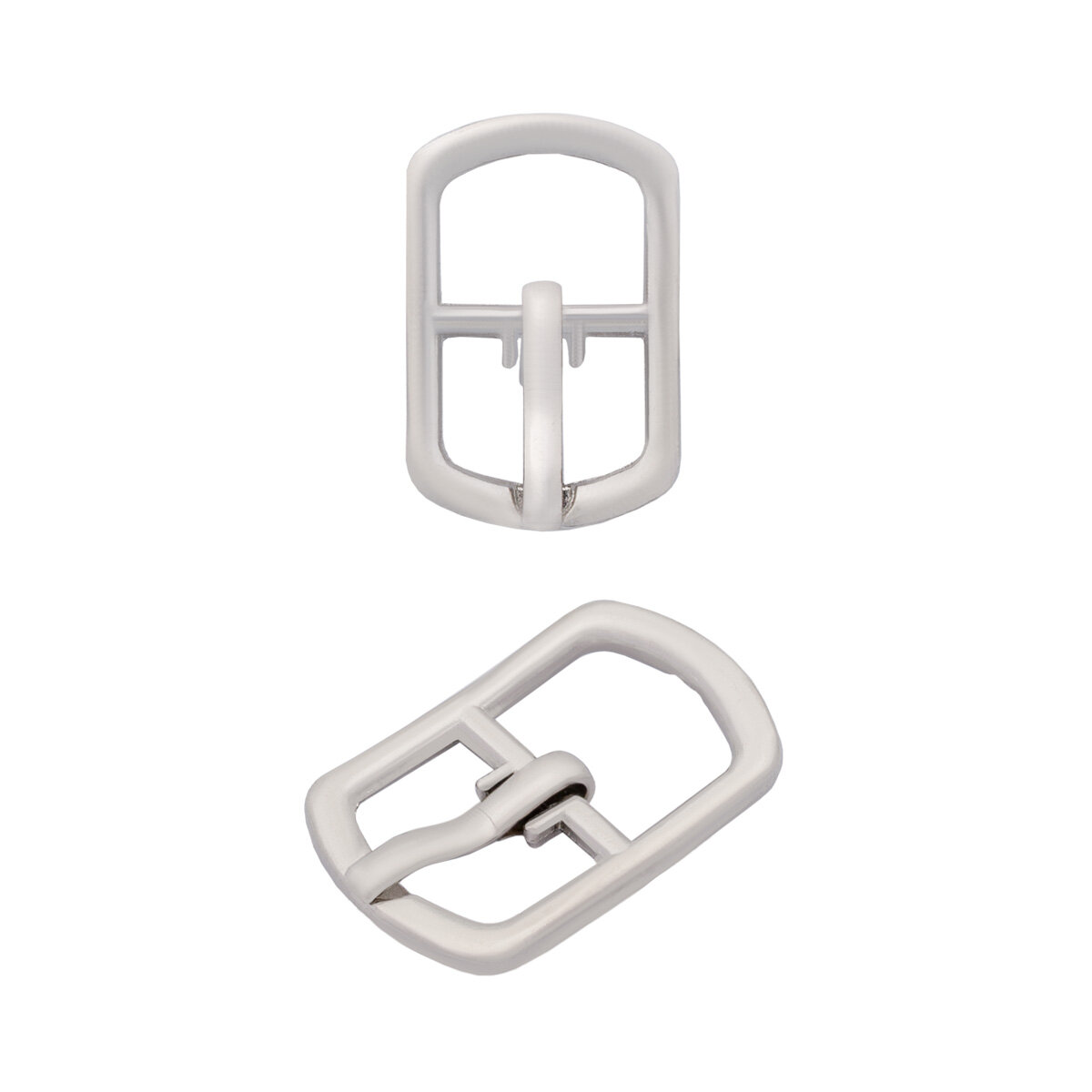 Пряжка для обуви, сумки, пояса 10 мм, 100 шт, металлическая, Айрис (никель)