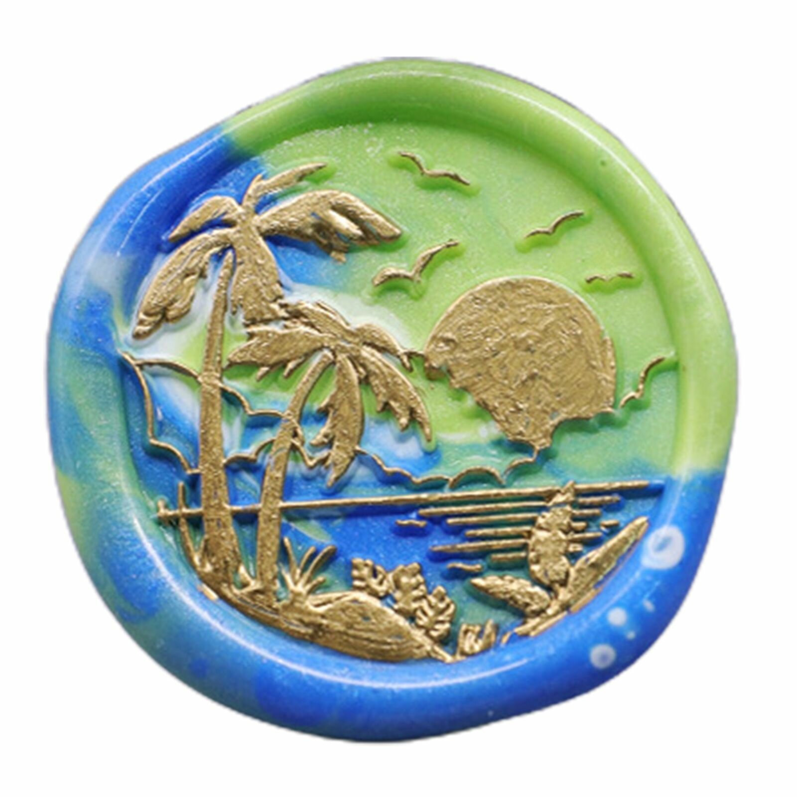 Штамп декоративный, Серия восковых печатей Гавайи - 10, один,