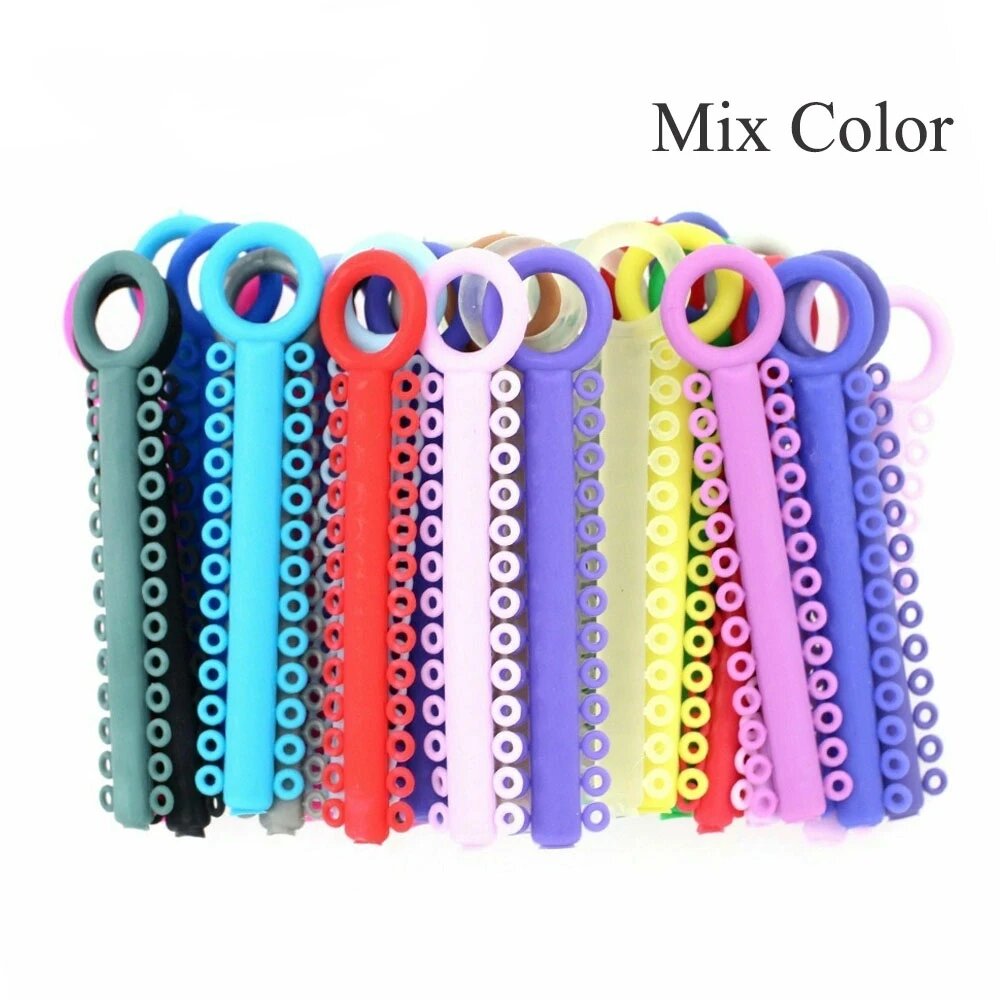 Olevo эластичные лигатуры для брекетов 1040 шт. Randomly Mixed