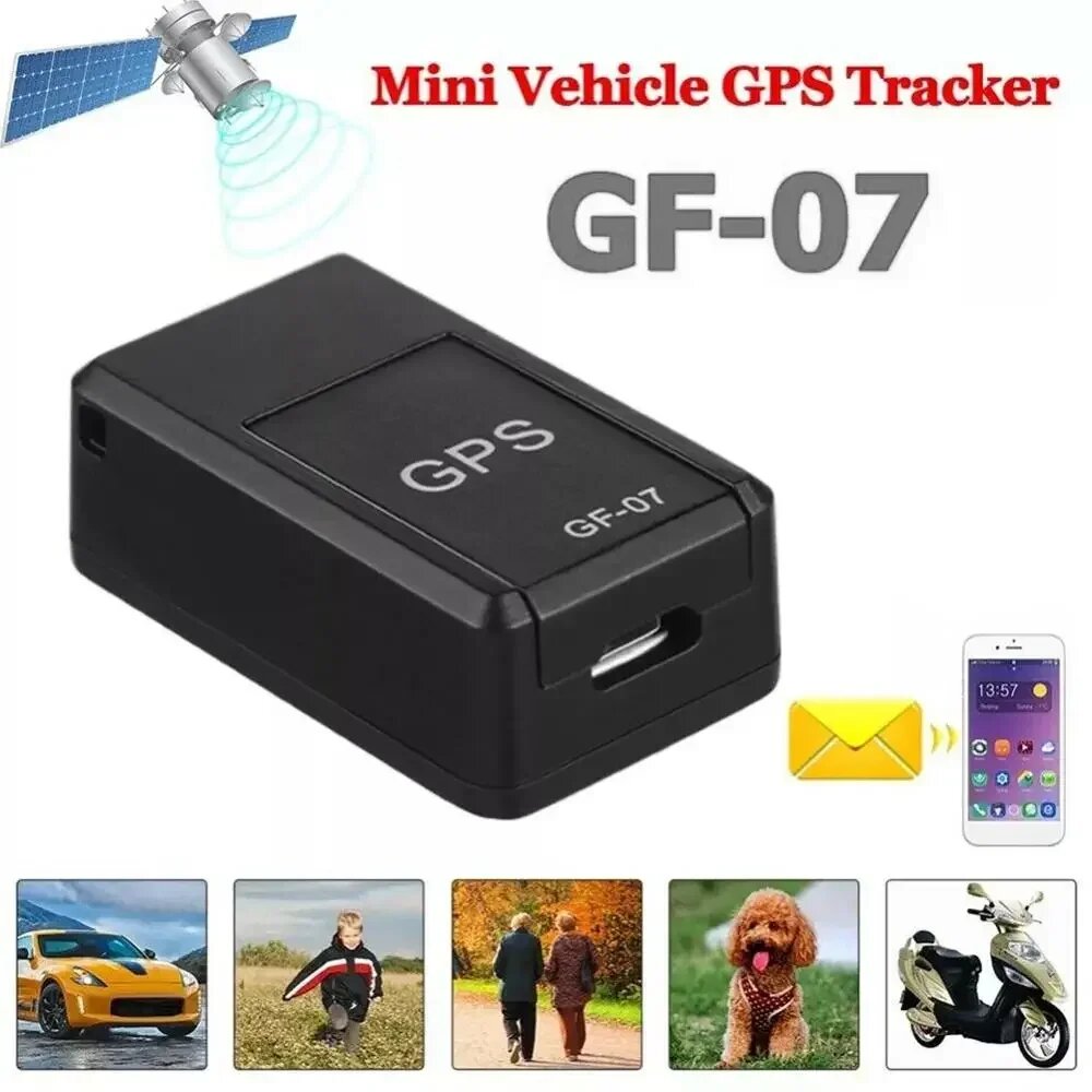 GF07 Мини-автомобильный GPS-трекер, устройство слежения в реальном времени, магнитный локатор информации о SIM-карте, противоугонный GPS-локатор для ежедневного использования.