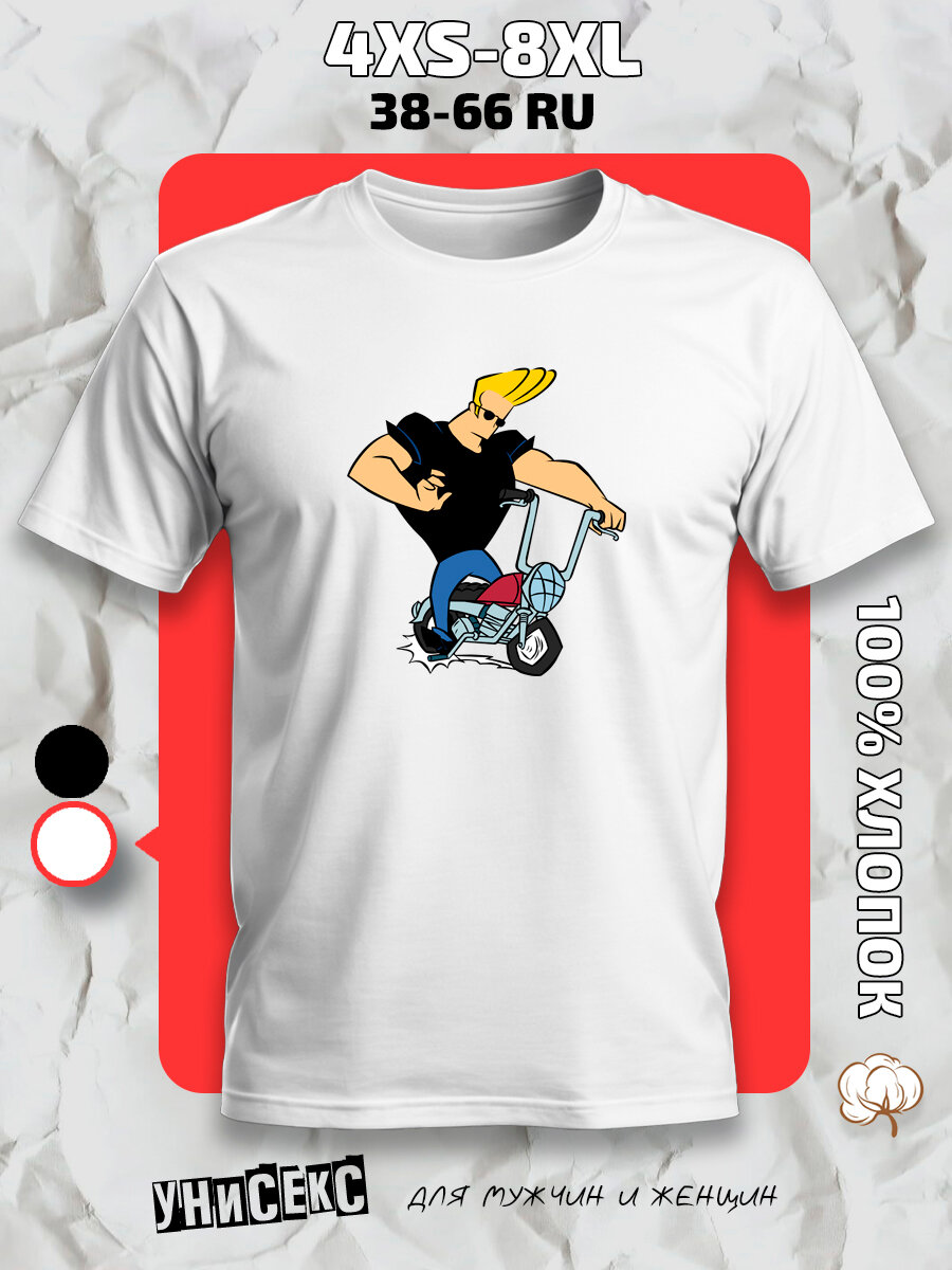 Футболка с принтом Джонни браво Johnny bravo