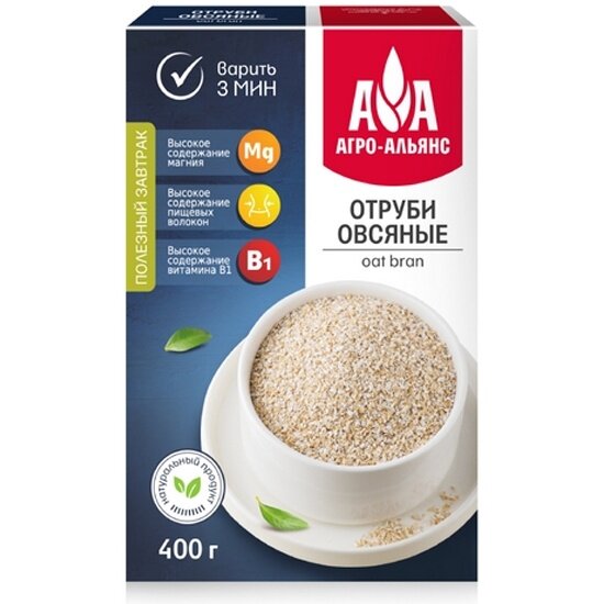 Отруби Агро-альянс овсяные " Экстра" 400 г