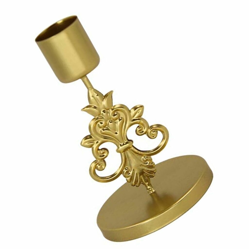 Металлический подсвечник из кованого железа-подсвечник с тотемным рисунком C