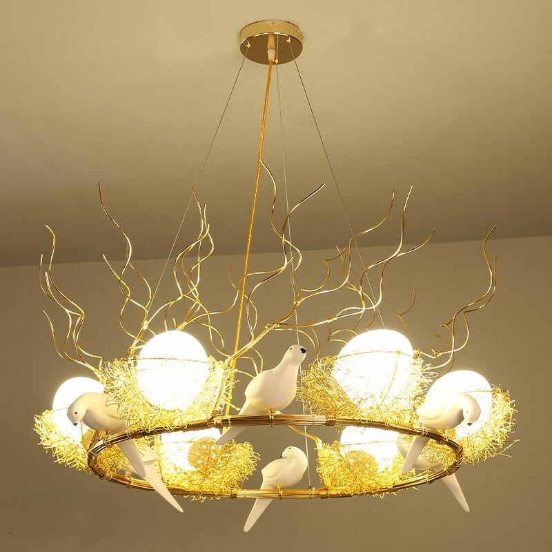 Креативная люстра Птичье гнездо