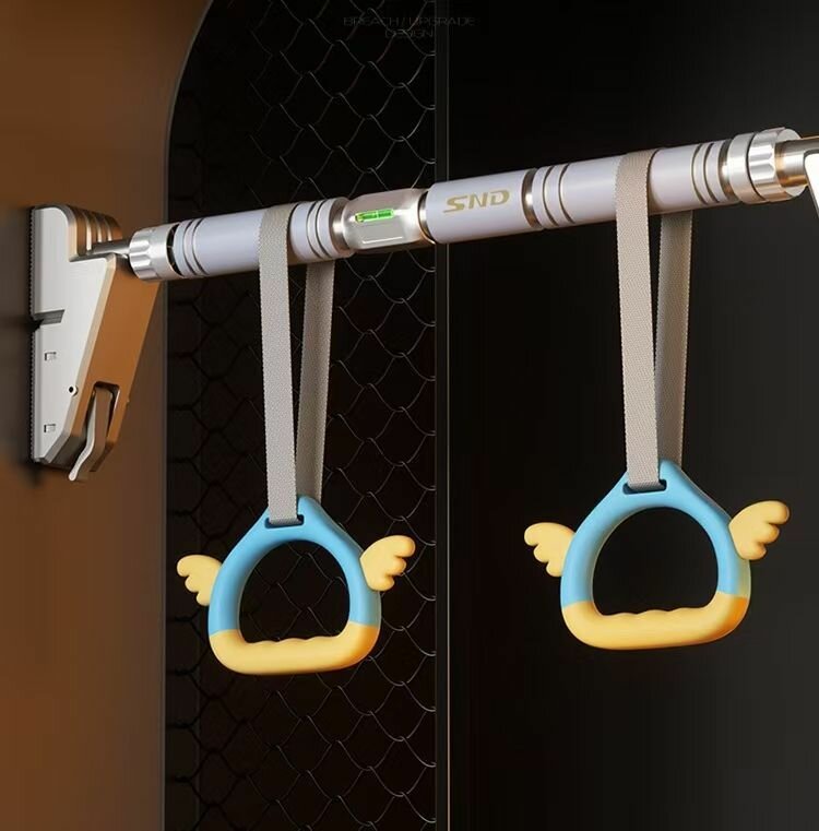 Турник, расположенные на расстоянии 116-145 см друг от друга в проеме, раздвижные горизонтальные перекладины у двери (нагрузка до 400 кг)