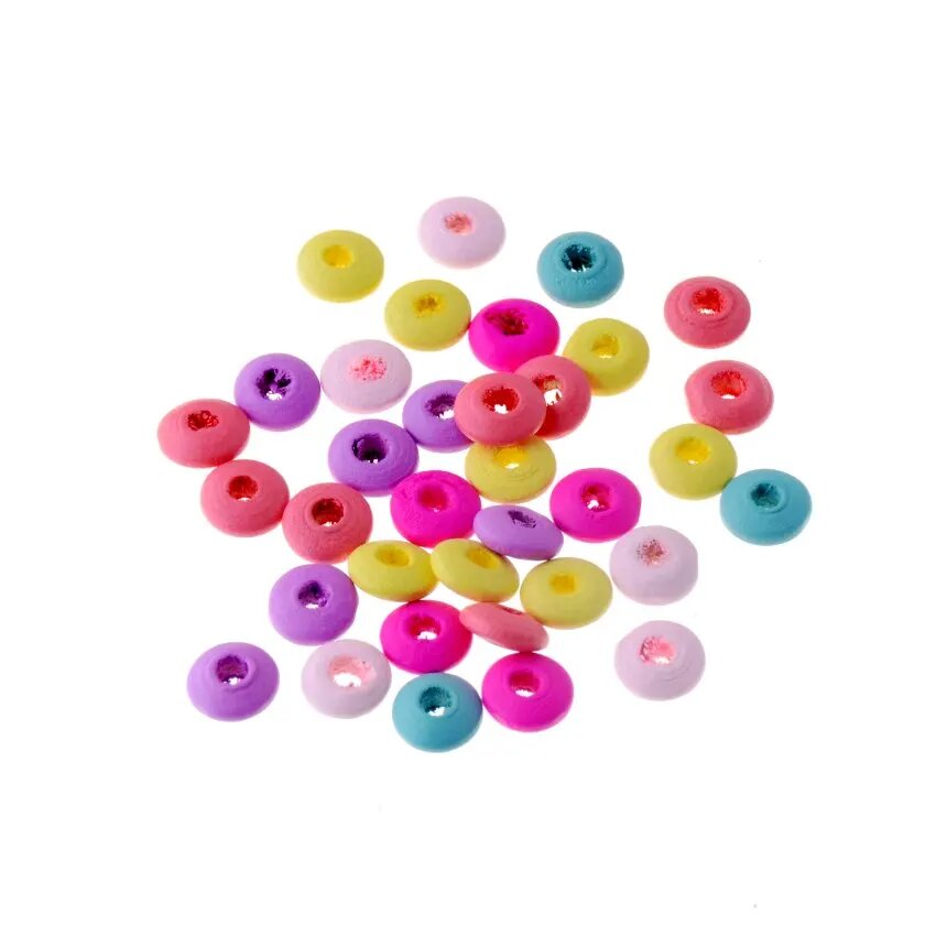 100 шт. 10x4 мм деревянные бусины-разделители для рукоделия, разделитель для бисера, бусин для самостоятельного изготовления ювелирных украшений