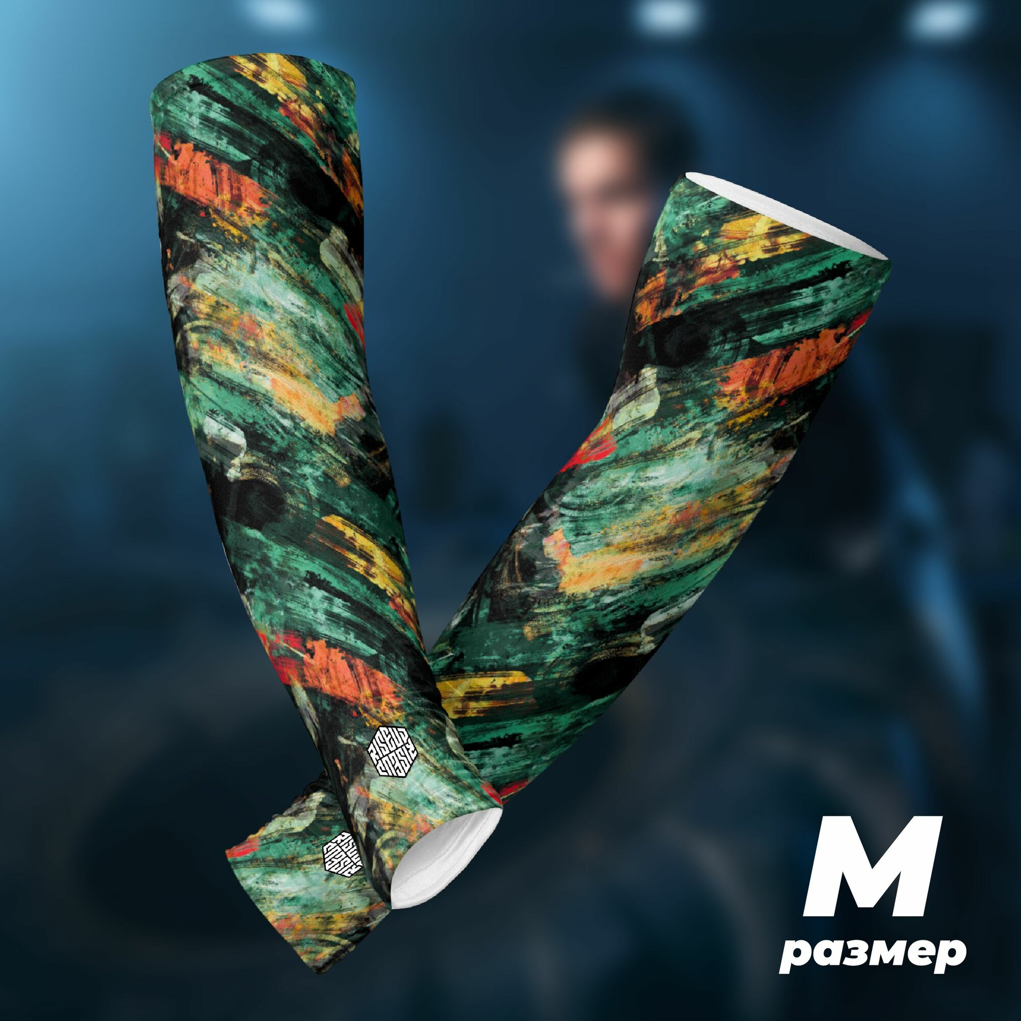 Спортивные рукава 2 шт "Поднимайся", M размер, бифлекс для баскетбола, волейбола, левый и правый