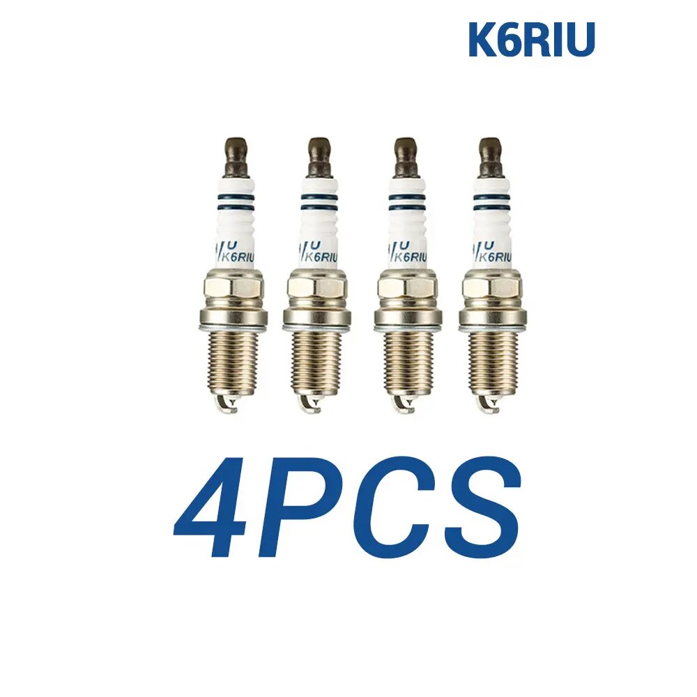 2-8 штук иридиевых свечей TORCH K6RIU Замена для Mitsubishi 1822A157 7700500155 4 pieces K6RIU