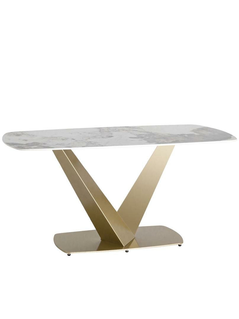 Stool Group Обеденный стол Аврора, 160*90, светлая керамика, 76*160*90 см, арт. УТ000034889