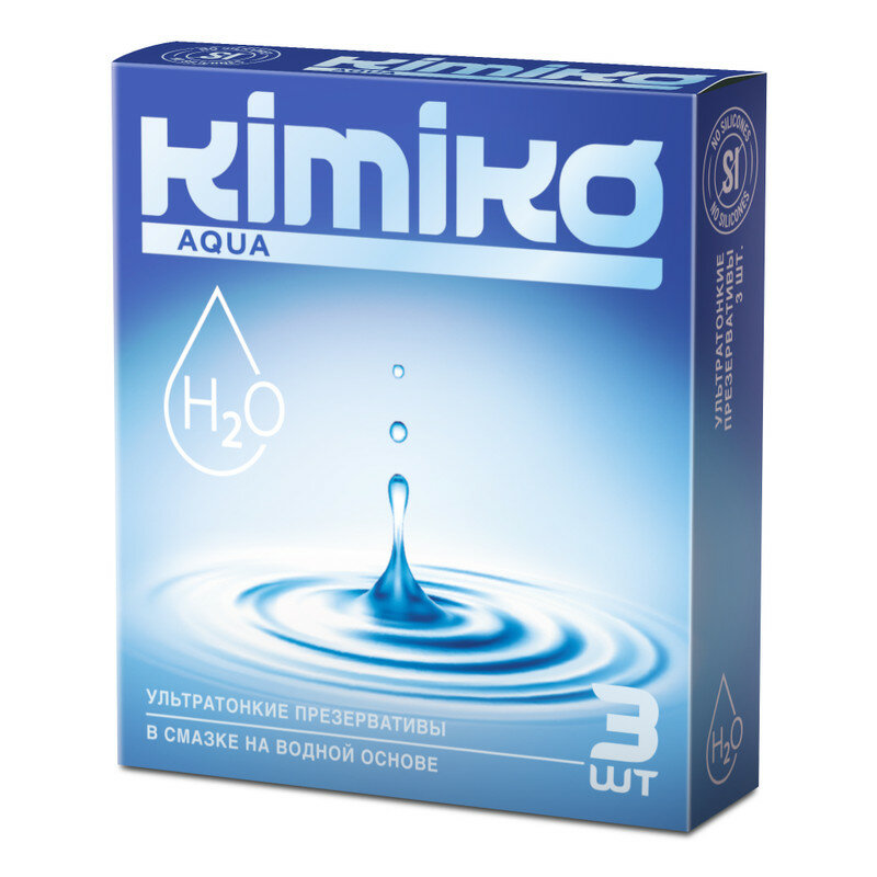 Презервативы "KIMIKO" AQUA 12 упаковок по 3 шт
