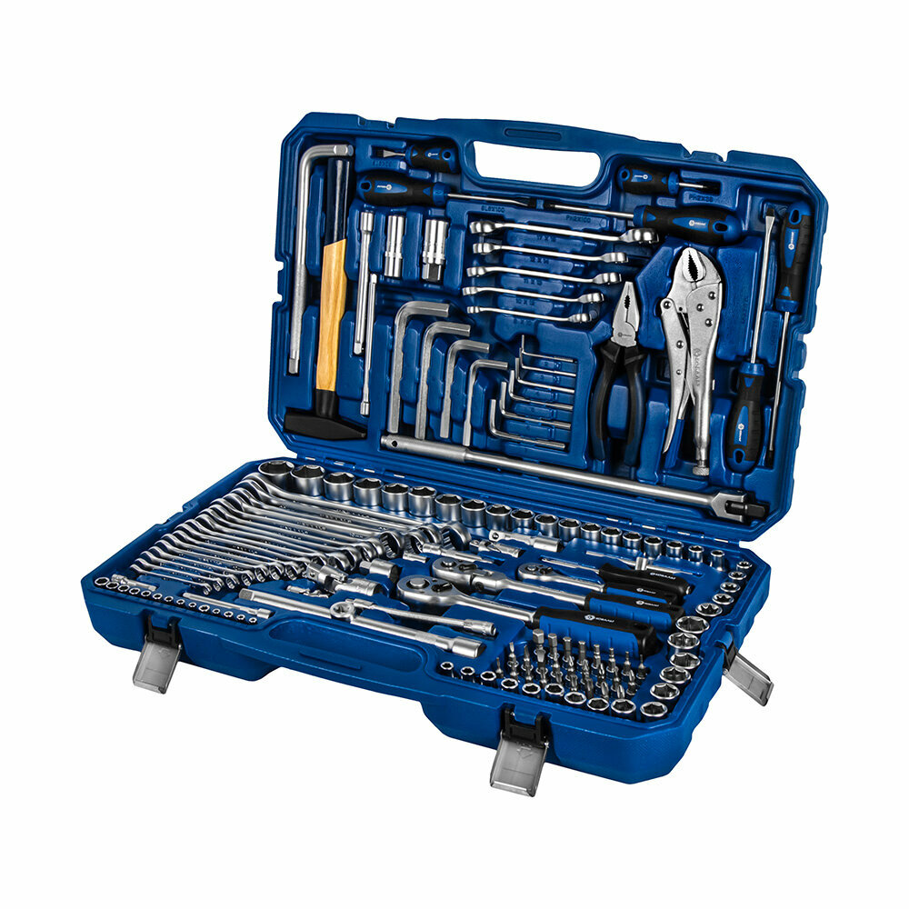 Набор инструмента универсальный кобальт 1/4 3/8 и 1/2 143 предмета кейс 919-685 шт